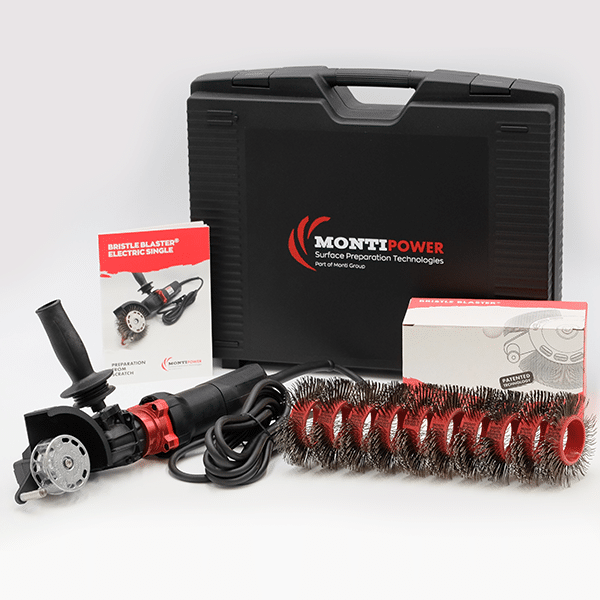 Bristle Blaster® removes corrosion - MontiPower